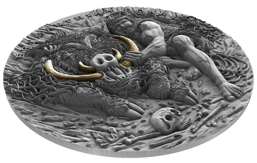 2020 Niue Twelve Labours of Hercules Erymanthian Boar Silver Coin