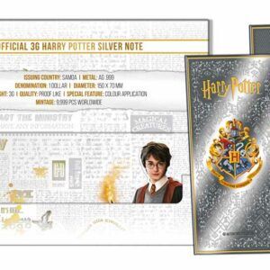 Samoa 3 Gram Harry Potter Licensed Minted Silver Bank Note