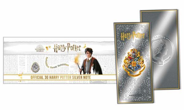 Samoa 3 Gram Harry Potter Licensed Minted Silver Bank Note