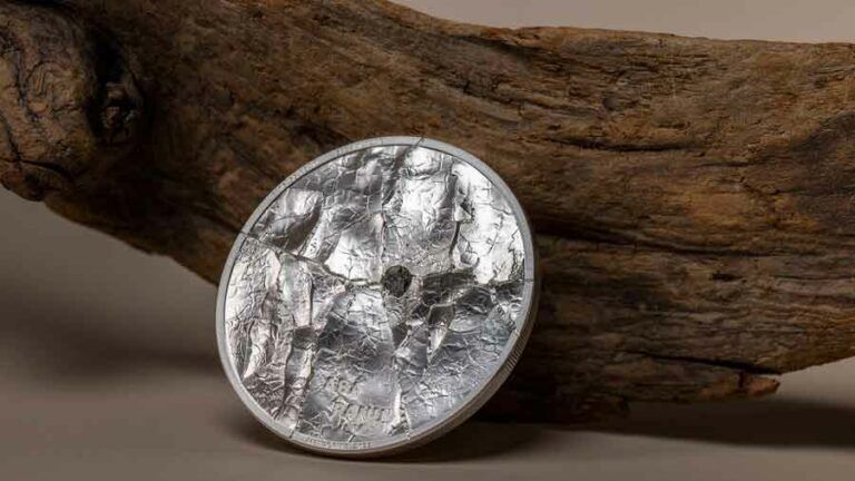 2022 Cook Islands 1 Ounce Aba Panu Meteorite Silver Proof Coin