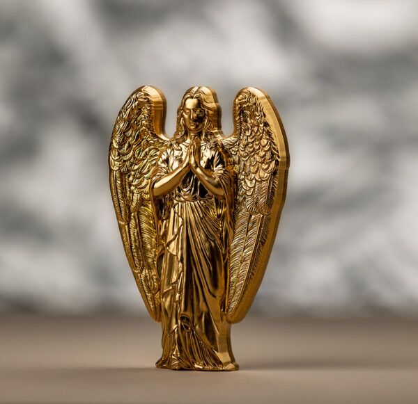 2023 Cook Islands 3 oz Angel of Mercy 24K Gilded Silver Coin