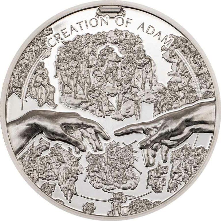 2023 Cook Islands 1 oz X-Ray Creation of Adam Silver Proof Coin